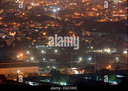 The lights of Pasig City at night,, Metro Manila, Philippine Islands ...