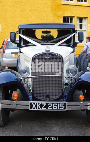 Bramwith Landaulette wedding car parked outside Durham register office ...