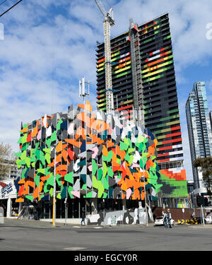 Melbourne, Australia - Colourful Pixel building by Studio 505 Stock ...