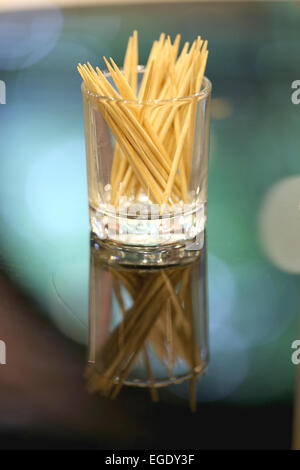 Toothpick in a glass Stock Photo - Alamy