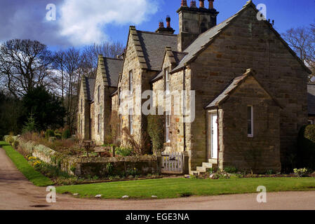 Cambo Village, Cambo, Northumberland Stock Photo - Alamy