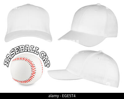 baseball cap in different angles on white background Stock Photo - Alamy