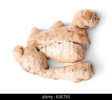 Entire ginger root top view isolated on white background Stock Photo ...
