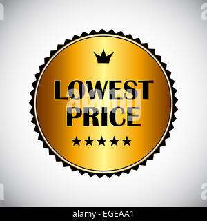 Lowest Price Label Vector Illustration Stock Photo - Alamy