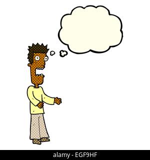 cartoon man freaking out with thought bubble Stock Vector Image & Art ...