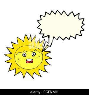 sun cartoon character with speech bubble Stock Vector Image & Art - Alamy