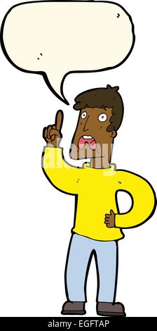 cartoon man with complaint with speech bubble Stock Vector Image & Art ...