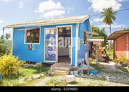 A typical Barbados "chattel house" in Boscobelle. The design got this ...