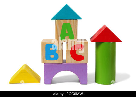 ABC on the wooden background Stock Photo - Alamy