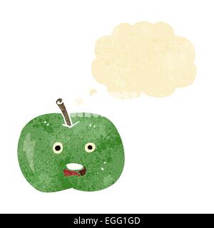 cartoon shiny apple with thought bubble Stock Vector Image & Art - Alamy
