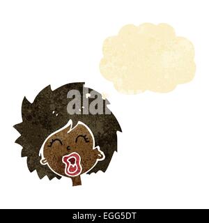 cartoon woman screaming with thought bubble Stock Vector Image & Art ...