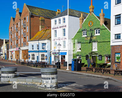 Quayside pubs in Poole, Dorset, England UK Stock Photo - Alamy
