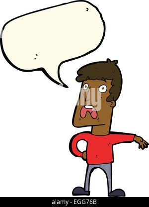 cartoon complaining man with speech bubble Stock Vector Image & Art - Alamy