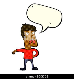 cartoon complaining man with speech bubble Stock Vector Image & Art - Alamy