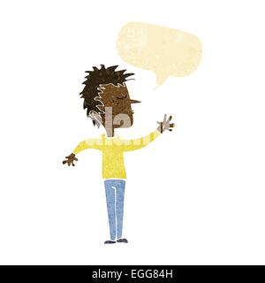 cartoon dismissive man with speech bubble Stock Vector Image & Art - Alamy