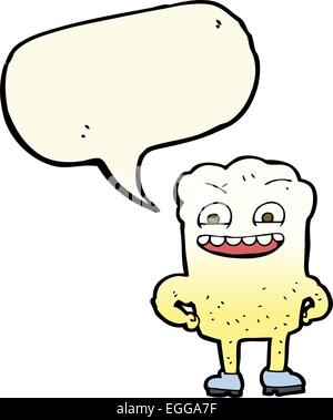 cartoon happy tooth with speech bubble Stock Vector Image & Art - Alamy