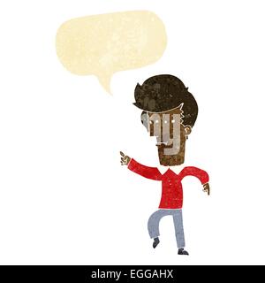 cartoon man accusing with speech bubble Stock Vector Image & Art - Alamy