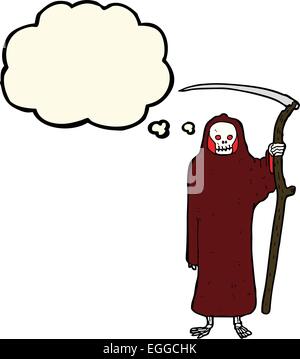 death cartoon with thought bubble Stock Vector Image & Art - Alamy