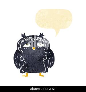 cartoon wise old owl with speech bubble Stock Vector Image & Art - Alamy
