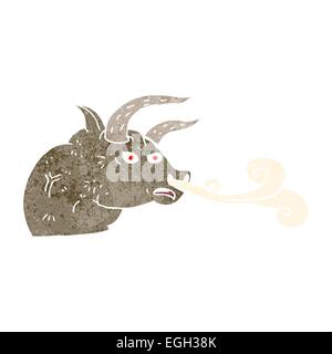 cartoon snorting bull head Stock Vector Image & Art - Alamy