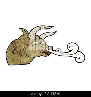cartoon snorting bull head Stock Vector Image & Art - Alamy