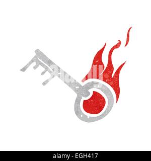 cartoon flaming key Stock Vector Image & Art - Alamy