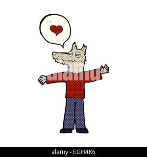 cartoon werewolf in love Stock Vector Image & Art - Alamy