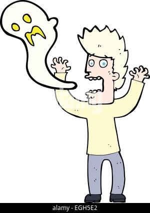 cartoon man possessed by ghost Stock Vector Image & Art - Alamy