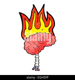 flaming brain cartoon Stock Vector Image & Art - Alamy