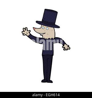 cartoon waving werewolf wearing top hat Stock Vector Image & Art - Alamy