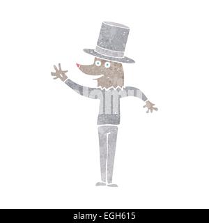 cartoon waving werewolf wearing top hat Stock Vector Image & Art - Alamy