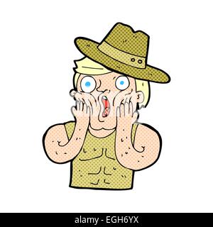 cartoon shocked outback australian man Stock Vector Image & Art - Alamy