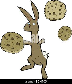 cartoon rabbit with cookies Stock Vector Image & Art - Alamy