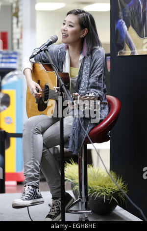 Taiwanese singer Deserts Chang, aka Desserts Xuan, aka Zhang Xuan, pre ...