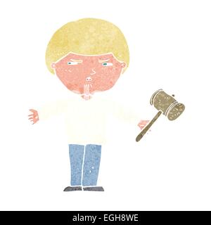 Hand drawn Auctioneer vector illustration Stock Vector Image & Art - Alamy