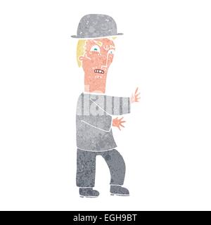 cartoon man wearing british bowler hat Stock Vector Image & Art - Alamy