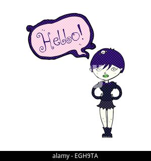 cartoon vampire saying hello Stock Vector Image & Art - Alamy