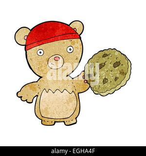 cartoon teddy bear with cookie Stock Vector Image & Art - Alamy