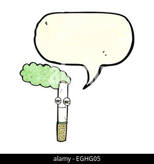 cartoon happy cigarette with speech bubble Stock Vector Image & Art - Alamy