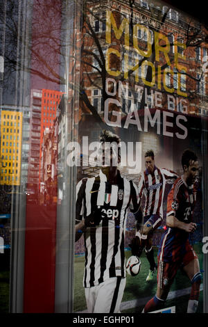 Betting shop window display football bets UK Stock Photo - Alamy