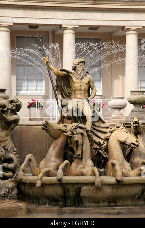 The Neptune Fountain in Cheltenham is a local landmark modeled on the ...
