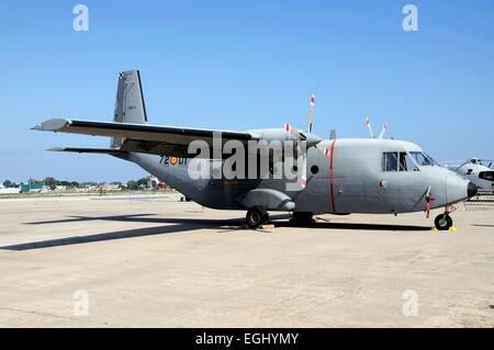 CASA 212 Military small transport plane at the second airshow at Malaga ...