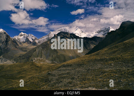 Amazing landscape around Alpamayo, one of highest mountain peaks in ...