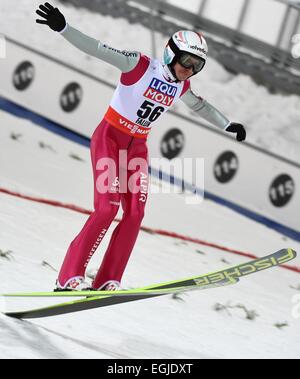Simon Ammann during the men's large hill team competition HS130 of the ...