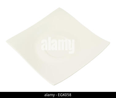 Square ceramic plate isolated Stock Photo - Alamy