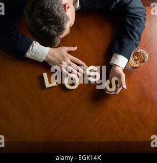 Word Despair and devastated man composition Stock Photo - Alamy