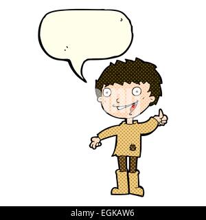 cartoon excited boy with speech bubble Stock Vector Image & Art - Alamy
