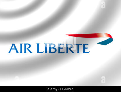 Air Liberte logo icon symbol flag emblem Stock Photo - Alamy