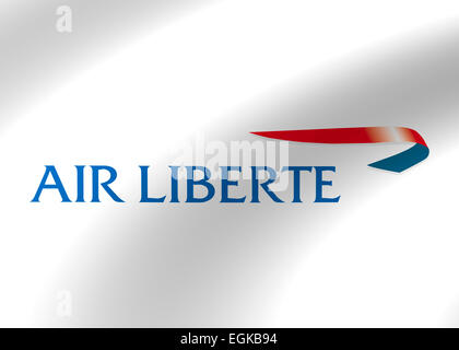 Air Liberte logo icon symbol flag emblem Stock Photo - Alamy