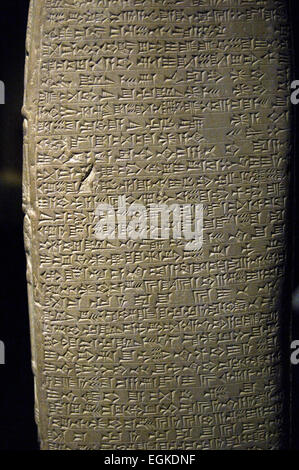 writing, scripture, cuneiform script, Assyrian clay tablet, detail ...